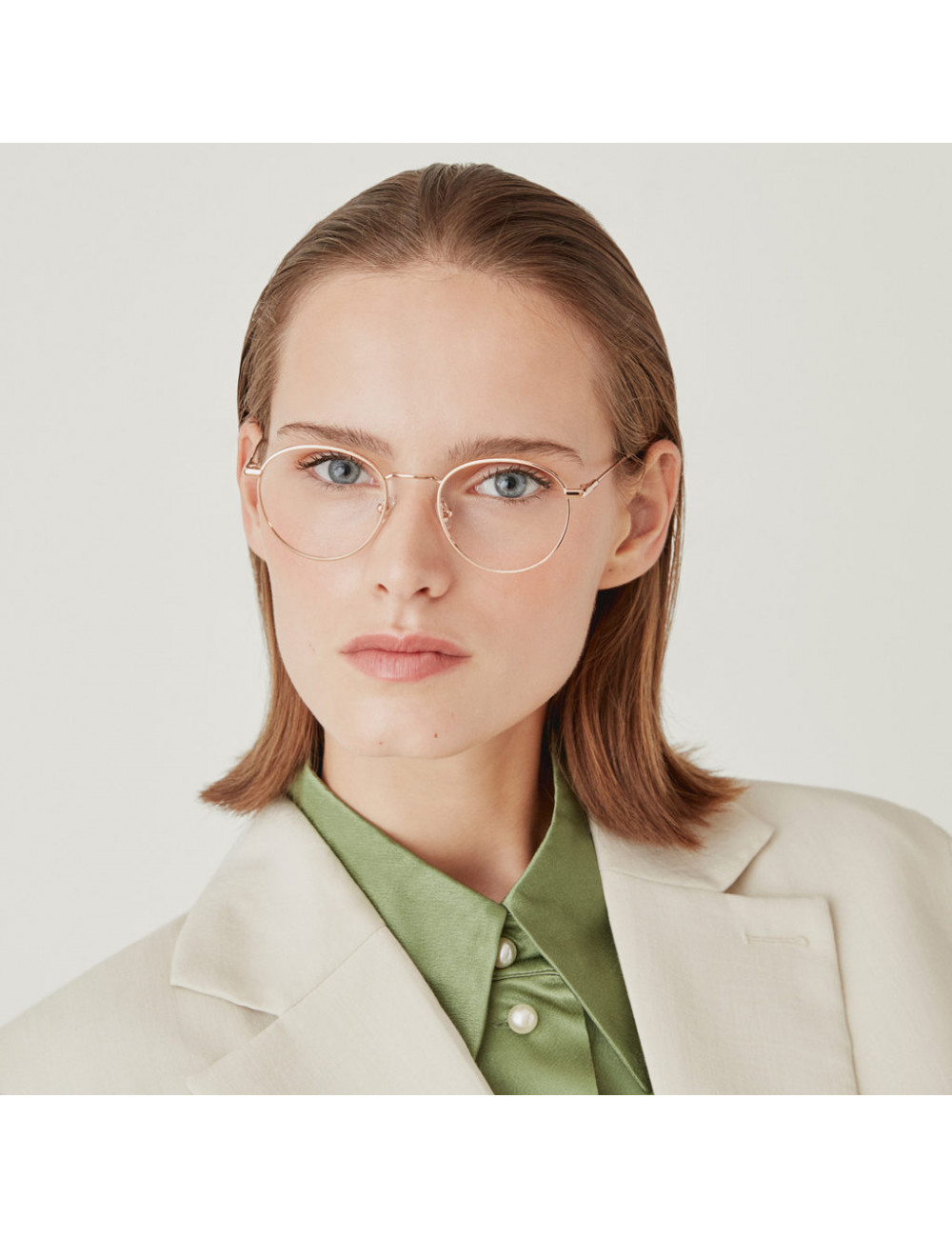 Gigi Studios QUARTZ round steel optical frames – Otticamauro.biz